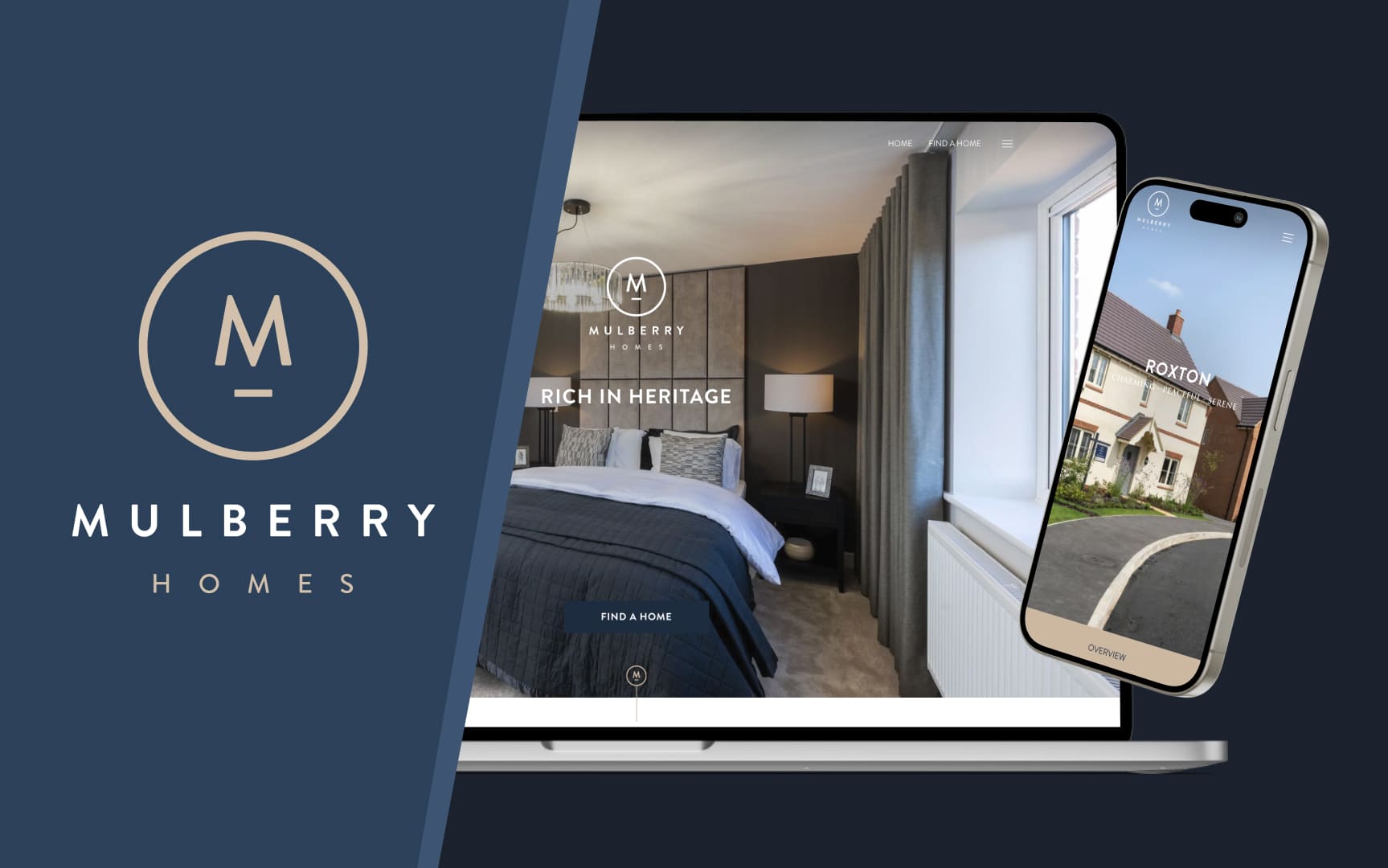 Marmoset Digital's successful launch of property developer Mulberry Homes' website.