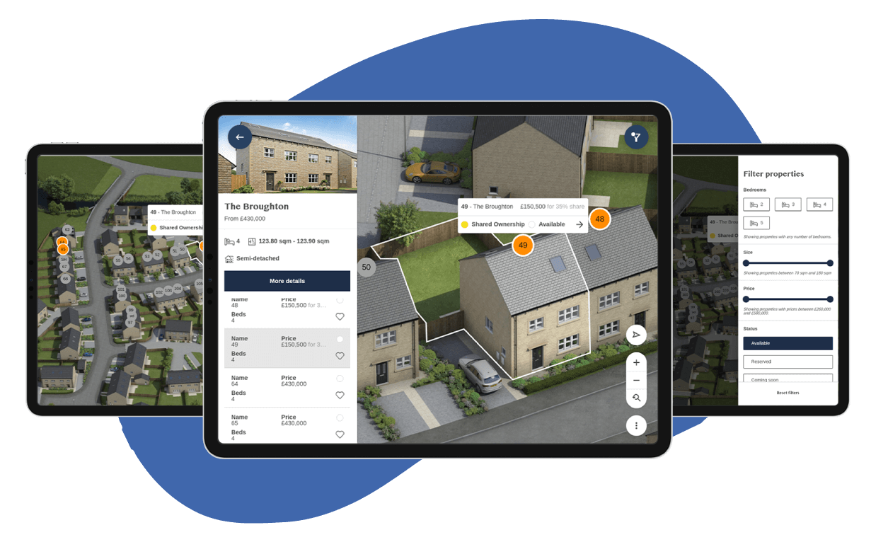 Enriched interactive site plans with improved navigation and filters